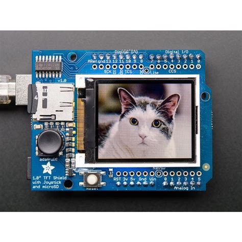 Adafruit 18 Color Tft Shield Wmicrosd And Joystick Buy In Australia