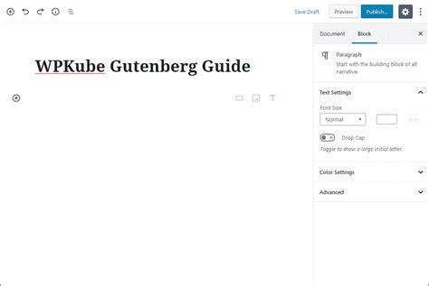 wordpress gutenberg complete tutorial fallingbrick