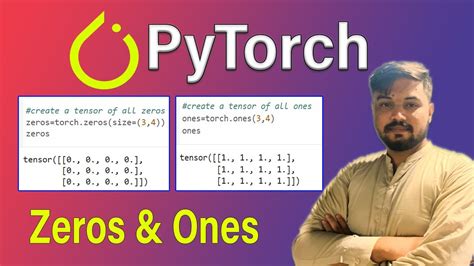 zeros and ones in pytorch how to create tensors with zeros and ones