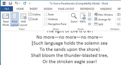 Read Mode Feature Of Word Makes Reading Documents Easier