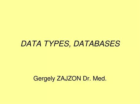 Ppt Data Types Databases Powerpoint Presentation Free Download Id