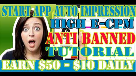 Start App Self Click Auto Impression Anti Banned High Ecpm Tutorial