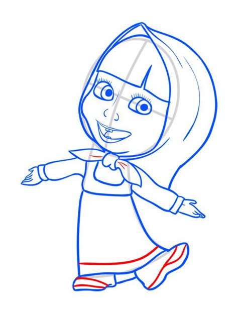 Маша медведь нарисовать 82 фото