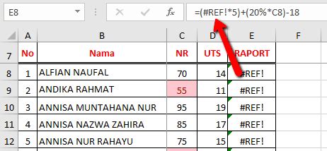 Arti Pesan Error Pada Excel Dan Cara Mengatasinya PAKAR TUTORIAL