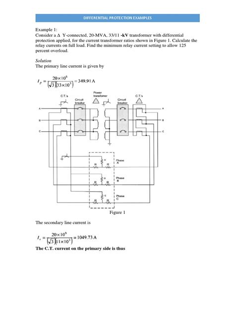 Transformer Protection Worked Examples Pdf Transformer Electrical