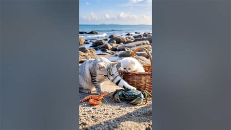 아기 고양이와 엄마 고양이의 어촌생활 Youtube