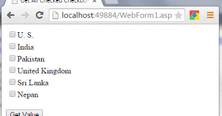 Get All Checked Checkbox Value Using Jquery In Asp Net Checkboxlist Asp Net Mvc C Net Vb Net