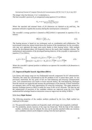 Iot Resource Allocation And Optimization Using Improved Reptile Search Algorithm Pdf