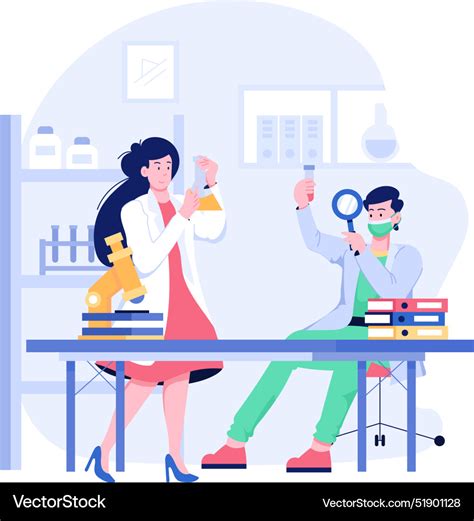 Lab Doctors Royalty Free Vector Image VectorStock