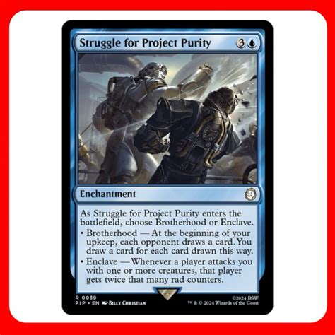 Mtg Struggle For Project Purity Pip Blue Rare Normal Eng