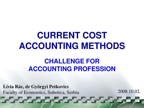 Ppt Current Cost Accounting Methods Powerpoint Presentation Free Download Id 3860395