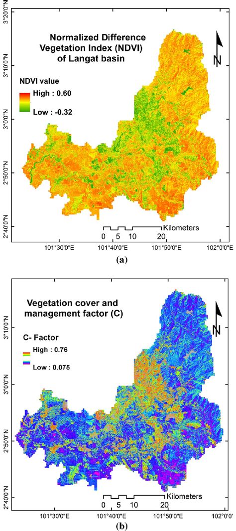 Normalized Difference Vegetation Index Ndvi Map A And Vegetation