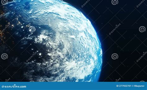 Animation Of Earth Seen From Space Stock Video Video Of Planet