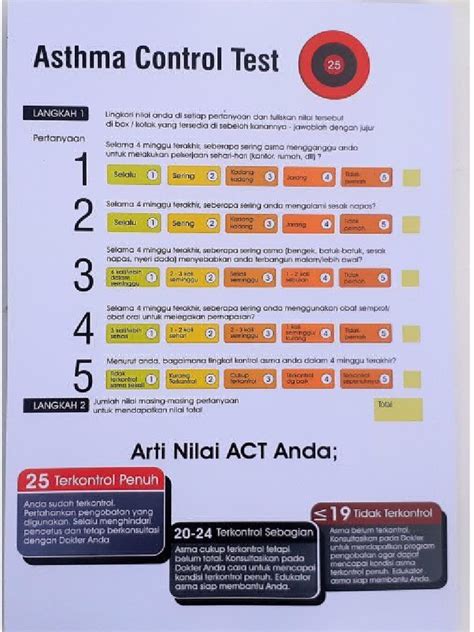 Asthma Control Test Pdf