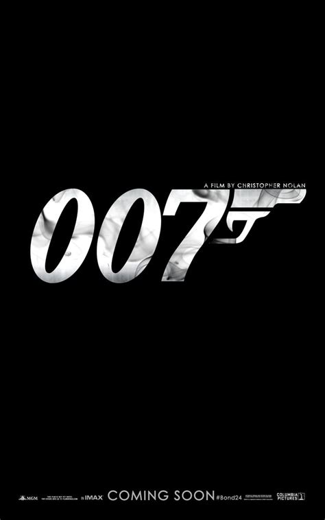 50 Years Of 007 Poster 007 Sign 007 James Bond Logo Bond 24