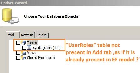 C Table Not Mapped To Entity Framework Data Model Stack Overflow