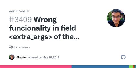 Wrong Funcionality In Field Of The Command Configuration Issue 3409