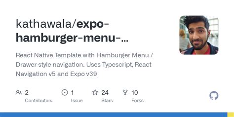 GitHub Kathawala Expo Hamburger Menu Template React Native Template With Hamburger Menu