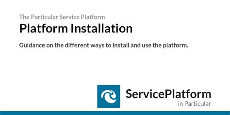Platform Installation • Nservicebus • Particular Docs
