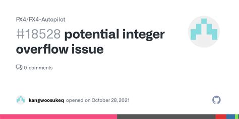 Potential Integer Overflow Issue Issue 18528 PX4 PX4 Autopilot