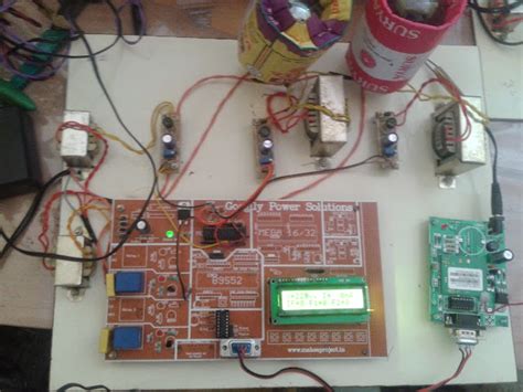 Gsm Based Substation Monitoring And Control System Circuit Diagram