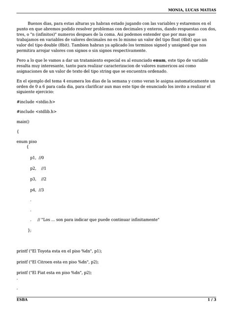 Enumeracion Pdf Programación De Computadoras