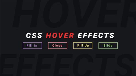 Easy Css Button Hover Effects Html And Css Tutorial Youtube