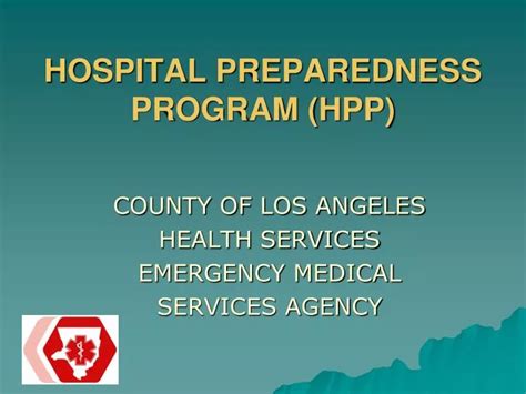 PPT HOSPITAL PREPAREDNESS PROGRAM HPP PowerPoint Presentation ID 4202871