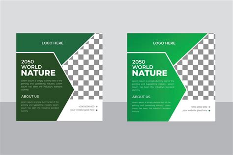 Nature Social Media Post 19051698 Vector Art At Vecteezy