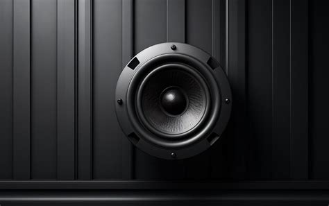 Premium Ai Image Loudspeaker On A Wall Plain Full Background With Copy Space For Text Music