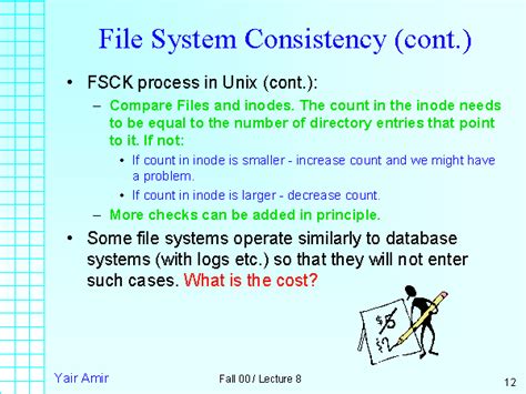 File System Consistency Cont