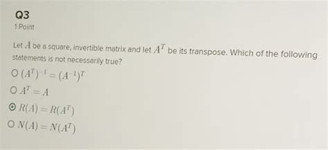 solved q2 1 point let t r r be a linear transformation