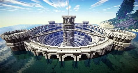 Minecraft Water Coliseum Blueprint