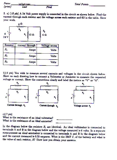 Physics A Spring Exam