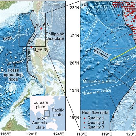 Tectonic Setting Of The Northern Manila Trench Nmt Subduction Zone