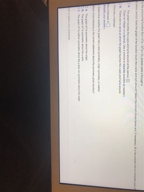 Solved For The Polynomial Function Fxx 32 Answer