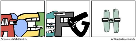 Portuguese Alphabet Lore A H Comic Studio