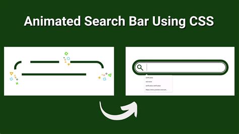How To Create Animated Search Bar Using Html And Css Website Search Box