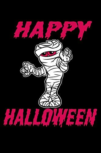 happy halloween spooky mummy version 1 6 x 9 journal 120 lined