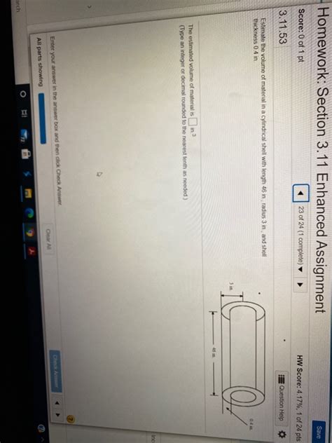 Solved Homework Section 3 11 Enhanced Assignment Save