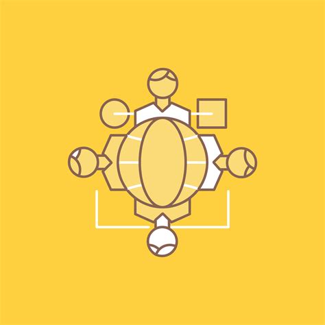 Function Instruction Logic Operation Meeting Flat Line Filled Icon Beautiful Logo Button