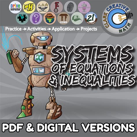 Systems Of Equations And Inequalities Unit Bundle Clark Creative Education