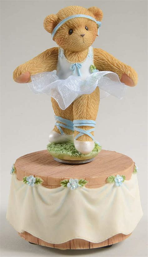 Cherished Teddies Musical Figurines Pretty As A Pirouette Swan Lake
