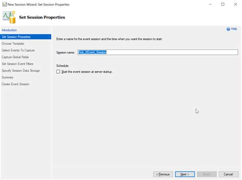 Create Sql Extended Events Session Using Ssms New Session Wizard