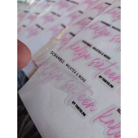 Piso Print Sticker Any Logo Shopee Philippines