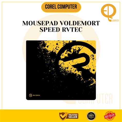 Jual MOUSEPAD VOLDEMORT SPEED RVTEC KUNING Gaming Mouse Pad Medium Tebal RvTech VoldeMort