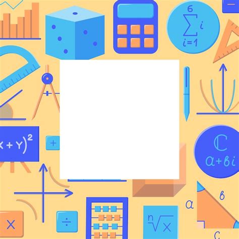 Premium Vector Mathematics Poster