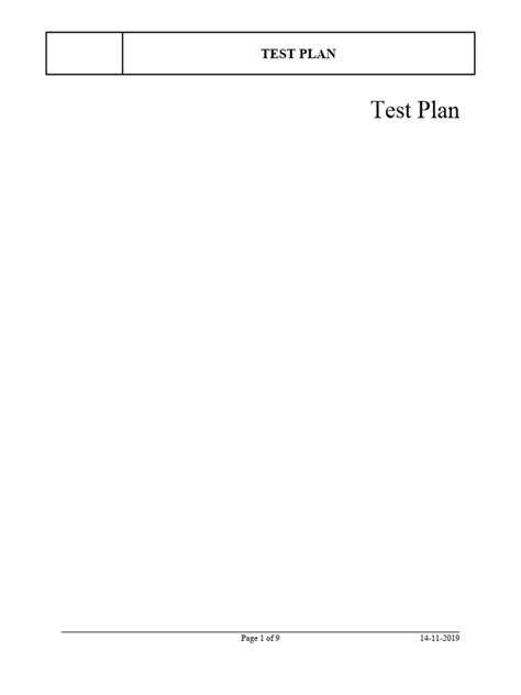 Contoh Test Plan V10 Pdf Software Testing Application Software