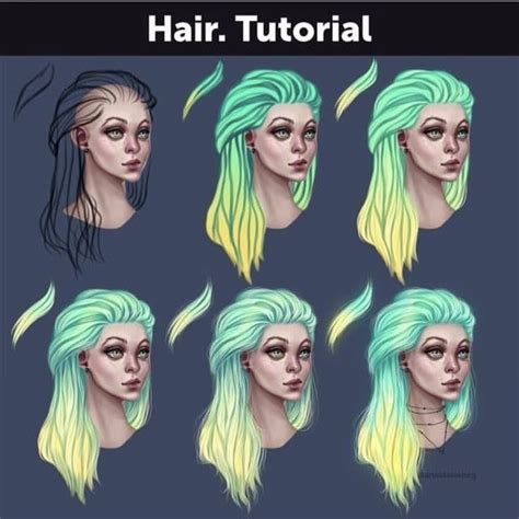 Hair Tutorial Drawings Manga Drawing Manga Comics