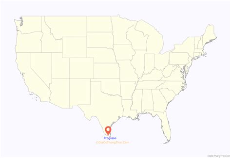 Map Of Progreso City